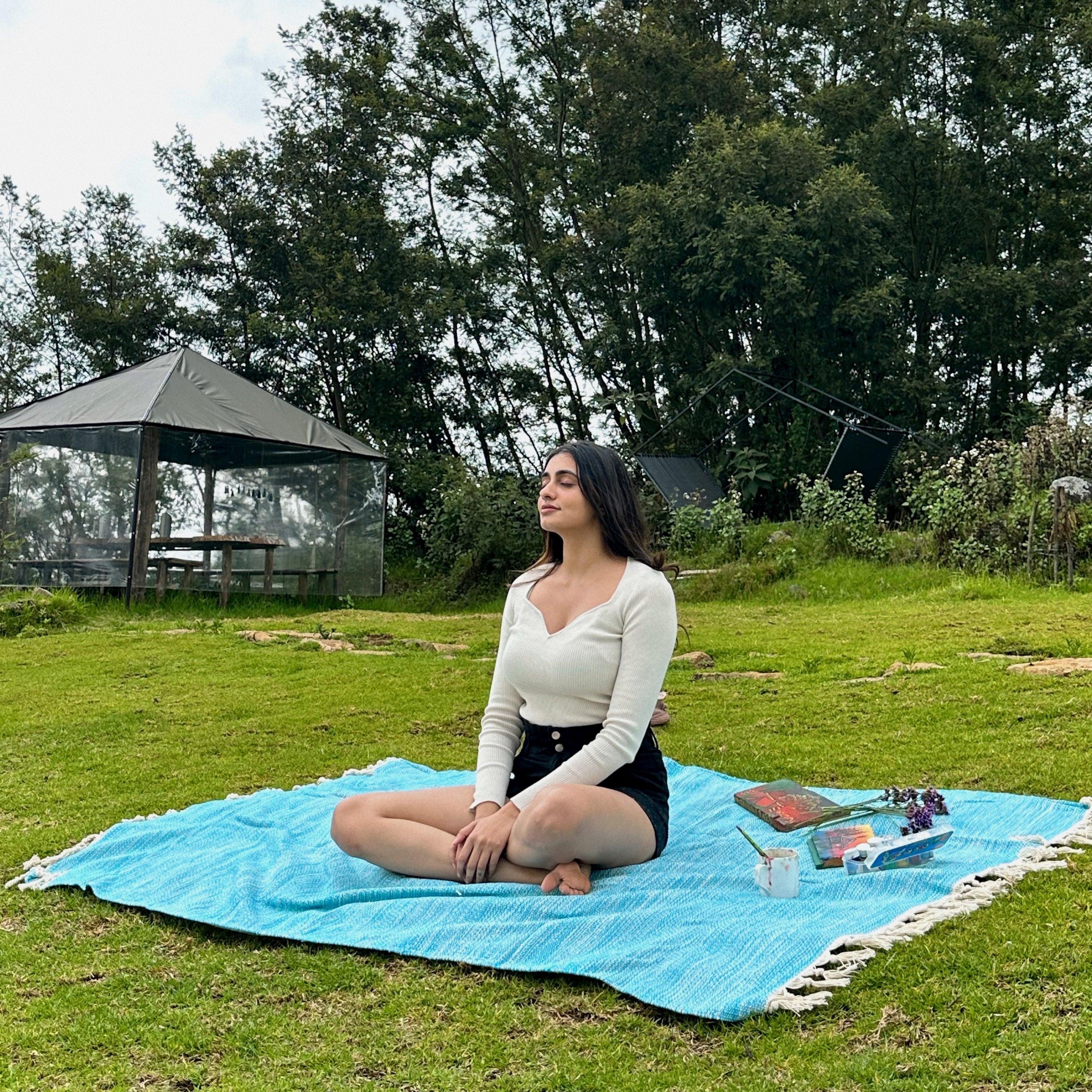 Savasana - Cotton Blanket – Yaazh India
