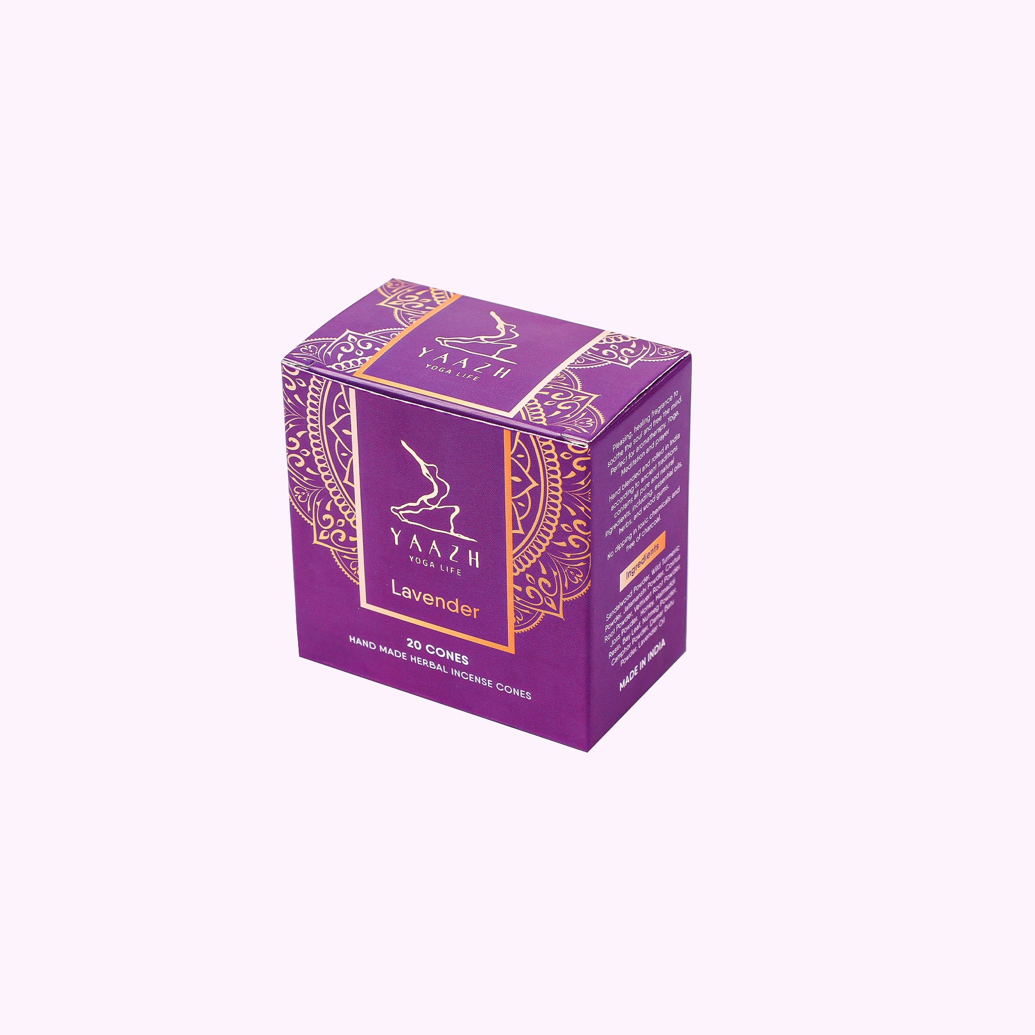 Lavender Natural Incense Cone – Yaazh India